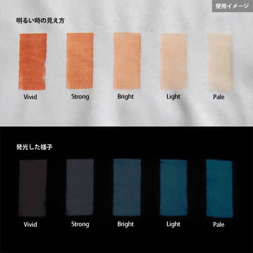 Blue発光ベース 0255【レンガ色着色・繊維プリント用蓄光インク】LumickColor/ルミックカラー - UETAYAマーケットプレイス-色材